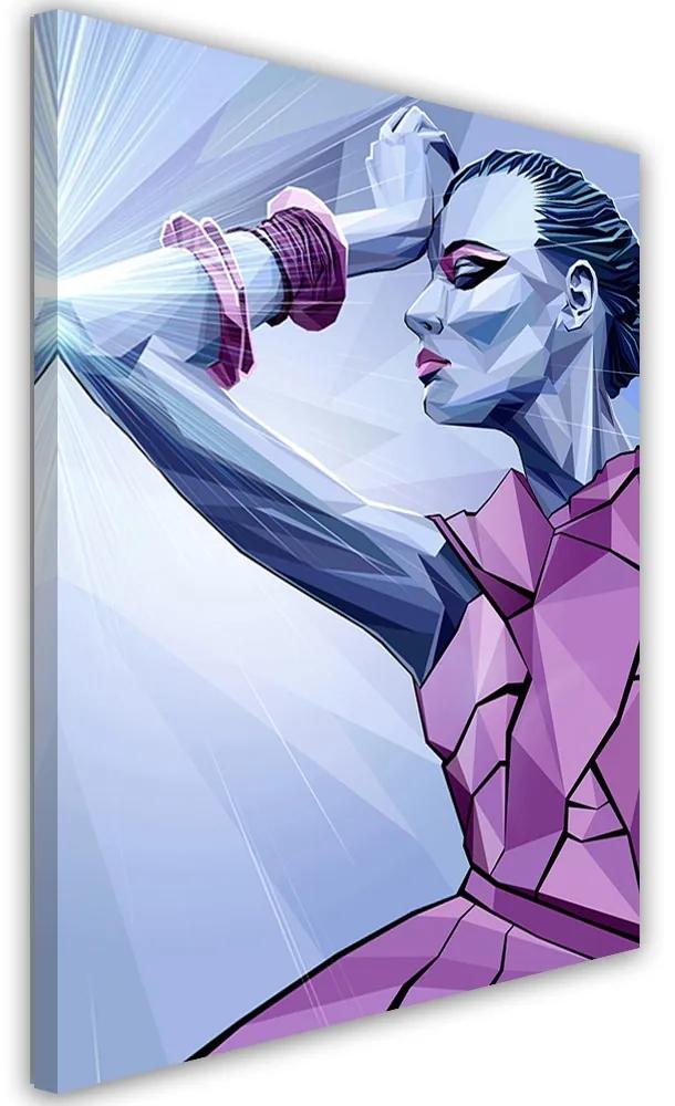 Gario Obraz na plátně Žena ve fialovém - Dmitry Belov Rozměry: 40 x 60 cm