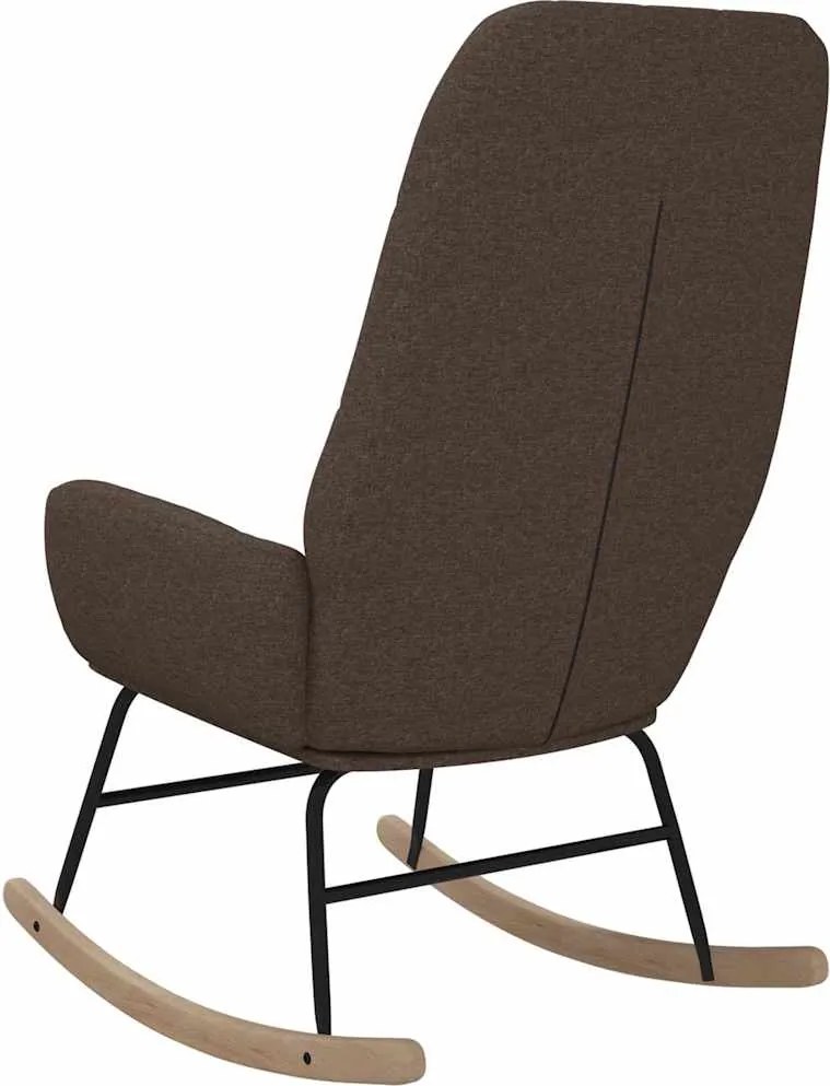 Houpací křeslo taupe textil 341262