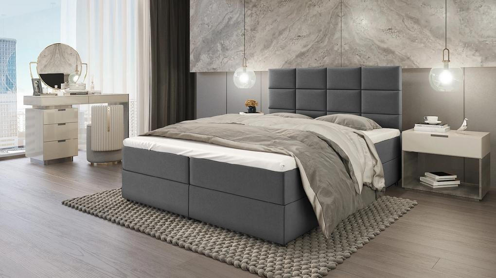 SFAB Kontinentální čalouněná postel MERCURY (120x200 cm) Barva látky: RIVIERA 38