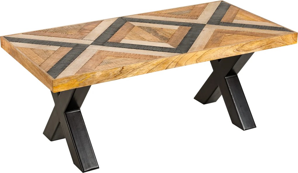 Noble Home Masivní mangový konferenční stolek Long Saldo, 110 cm