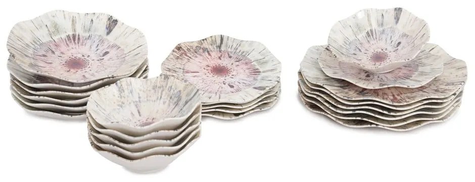 24dílná sada porcelánového nádobí Güral Porselen Blossom