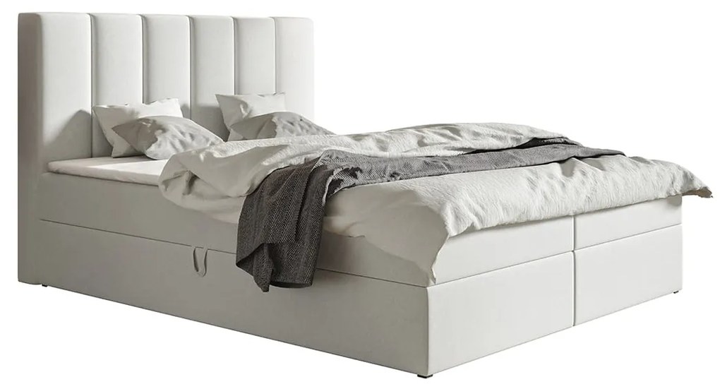 Čalouněná postel boxspring 160x200 úložný prostor