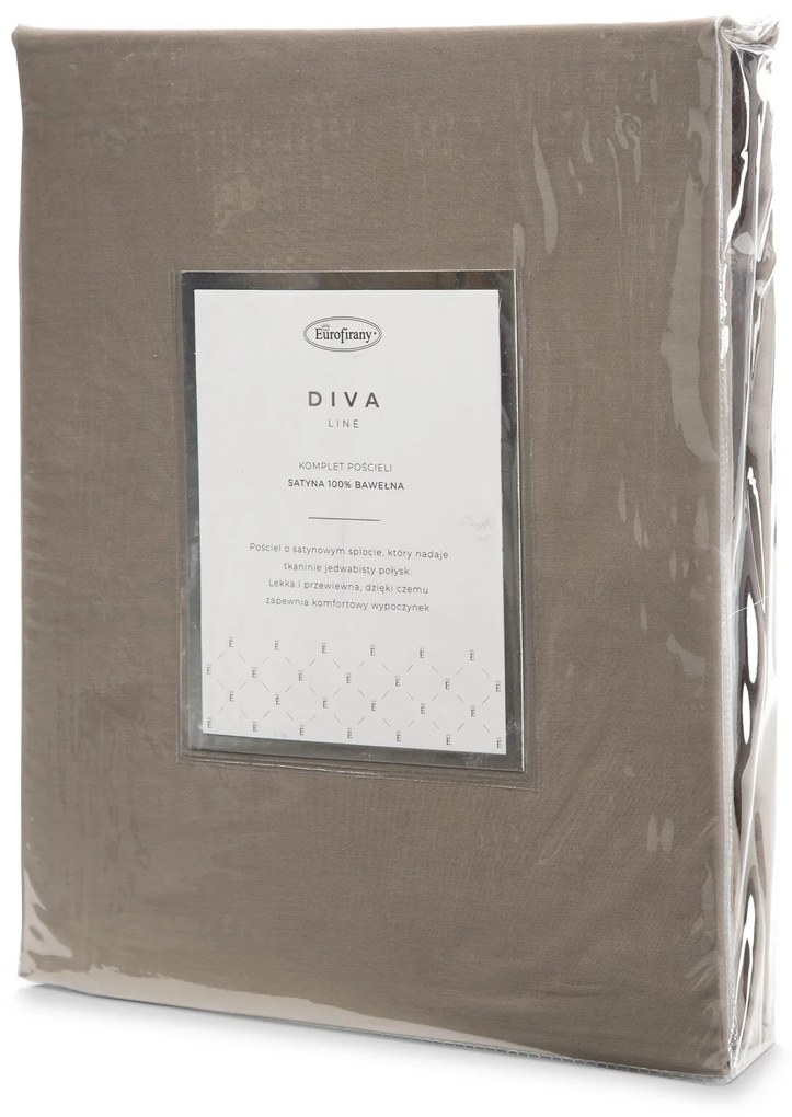SATÉNOVÉ POVLEČENÍ DINA 200X220 CM 2 KS 70X80 CM SVĚTLEHNĚDÉ
