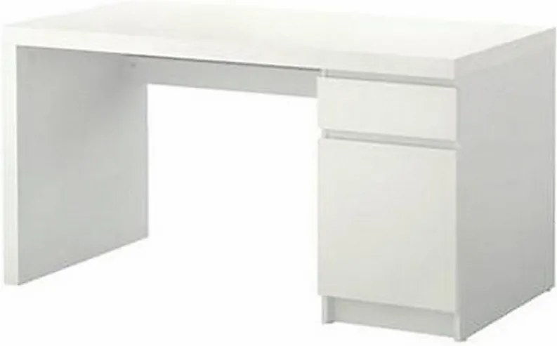 Psací stůl se zásuvkou bílý KN012