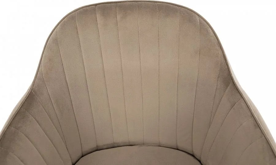 Tempo Kondela Designové jídelní křeslo ZIRKON, šedohnědá Taupe Velvet látka