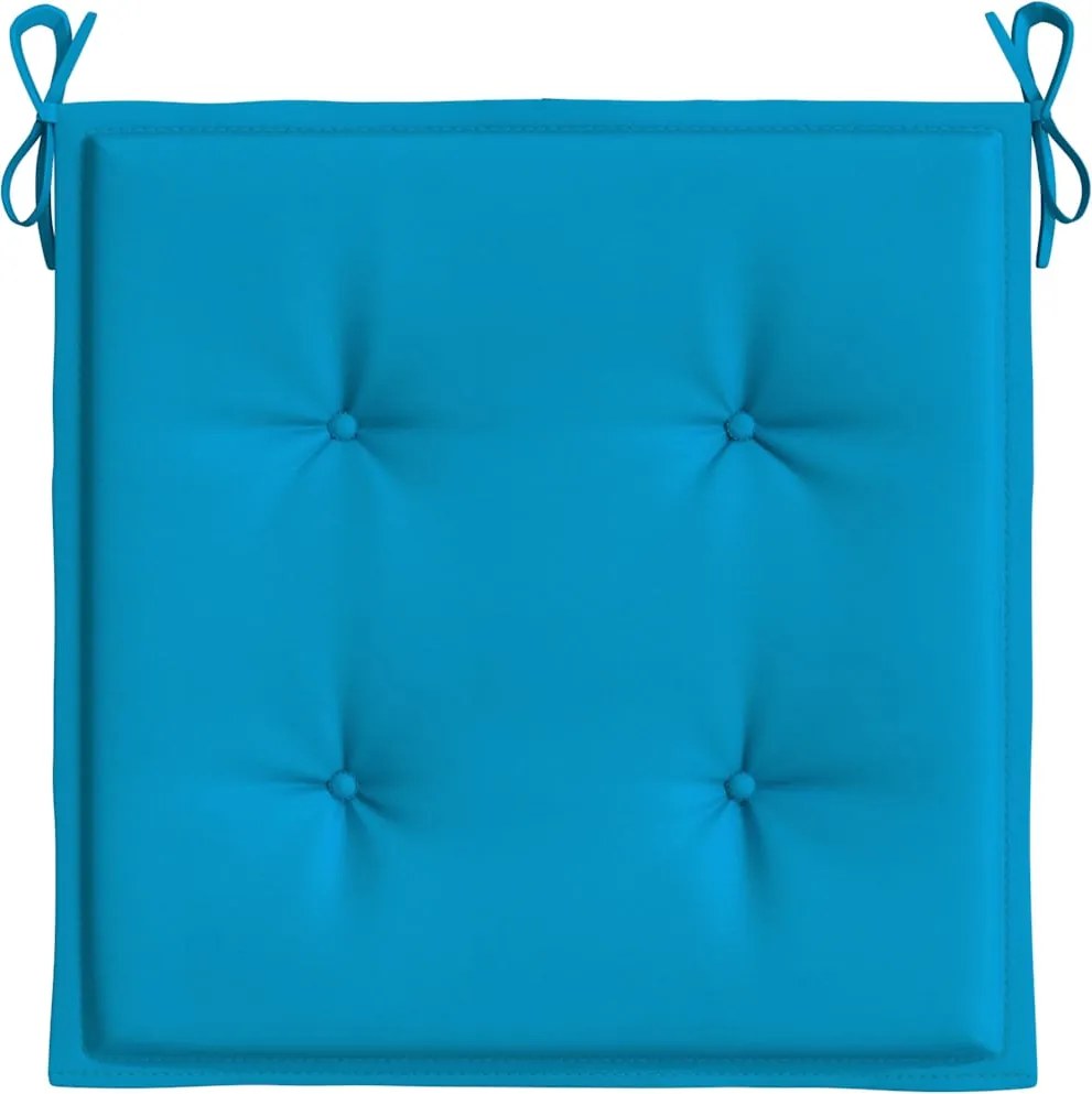Podušky na zahradní židli 4 ks modré 50x50x3 cm látka oxford 314046