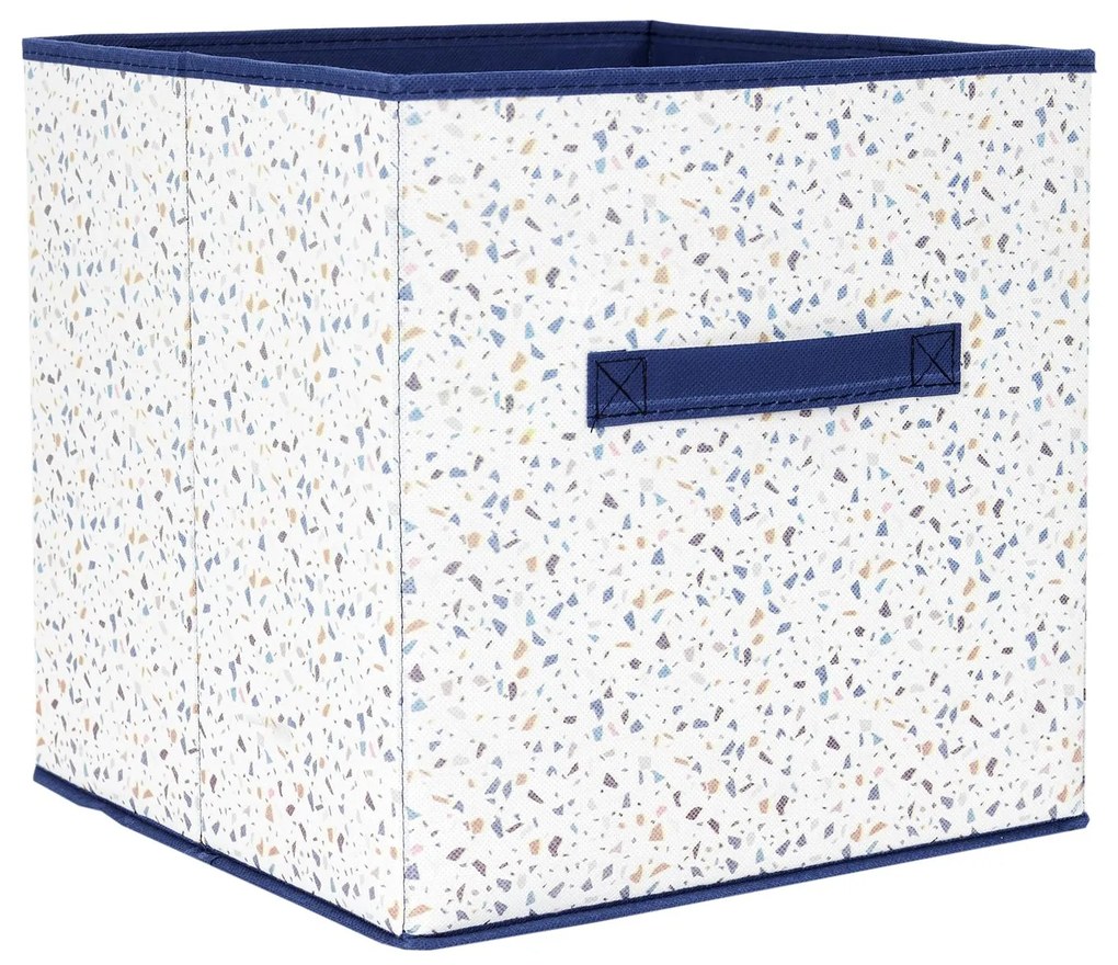 Home Deco Kids Látkový úložný box terrazo modrý 30x30x30 cm