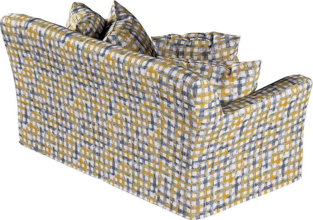 Potah na pohovku IKEA  Tomelilla 2-místná nerozkládací barva modrá látka pletený vzor, vzorované
