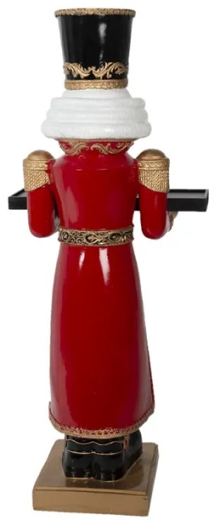 Dekorativní soška Louskáčka s podnosem v rukou – 38x30x90 cm