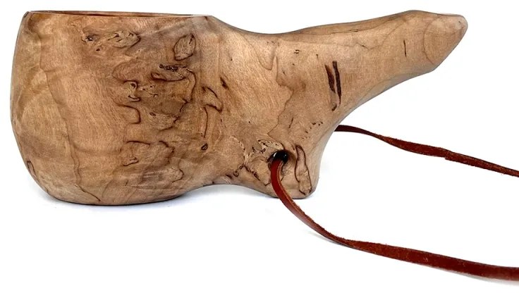 Finský hrnek na panáky Kuksa, bříza kadeřavá