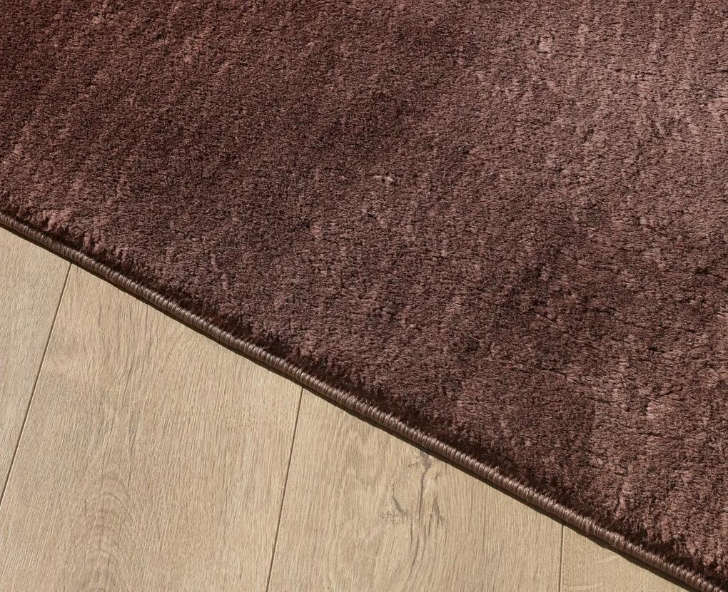 Ayyildiz Kusový koberec CATWALK 2600, kulatý, Hnědá Rozměr koberce: 160 cm KRUH