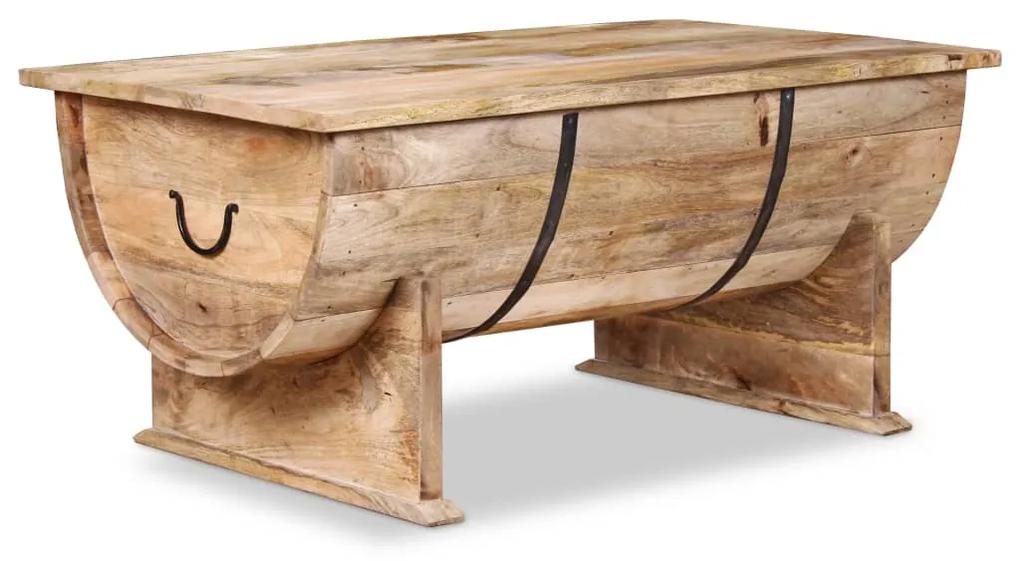Konferenční stolek, masivní mangovníkové dřevo, 88x50x40 cm - Default Title