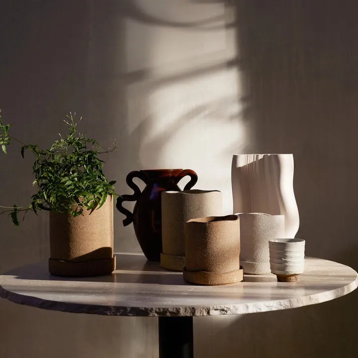 FERM LIVING Květináč Uneru Pot S, Brown