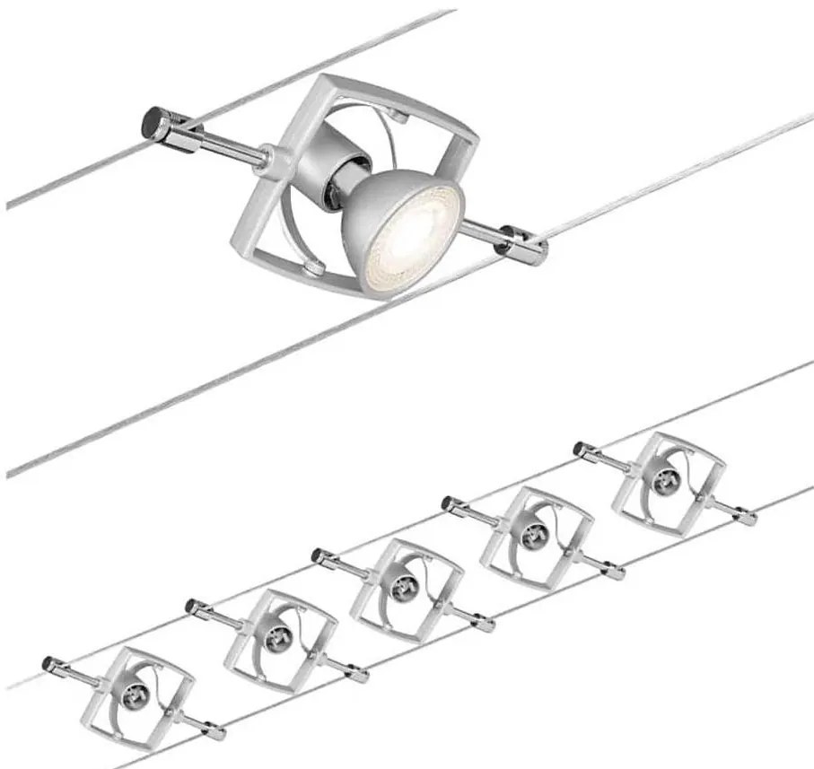Paulmann 94133 - SADA 5xGU5,3/10W Bodové svítidlo MAC 230V chrom