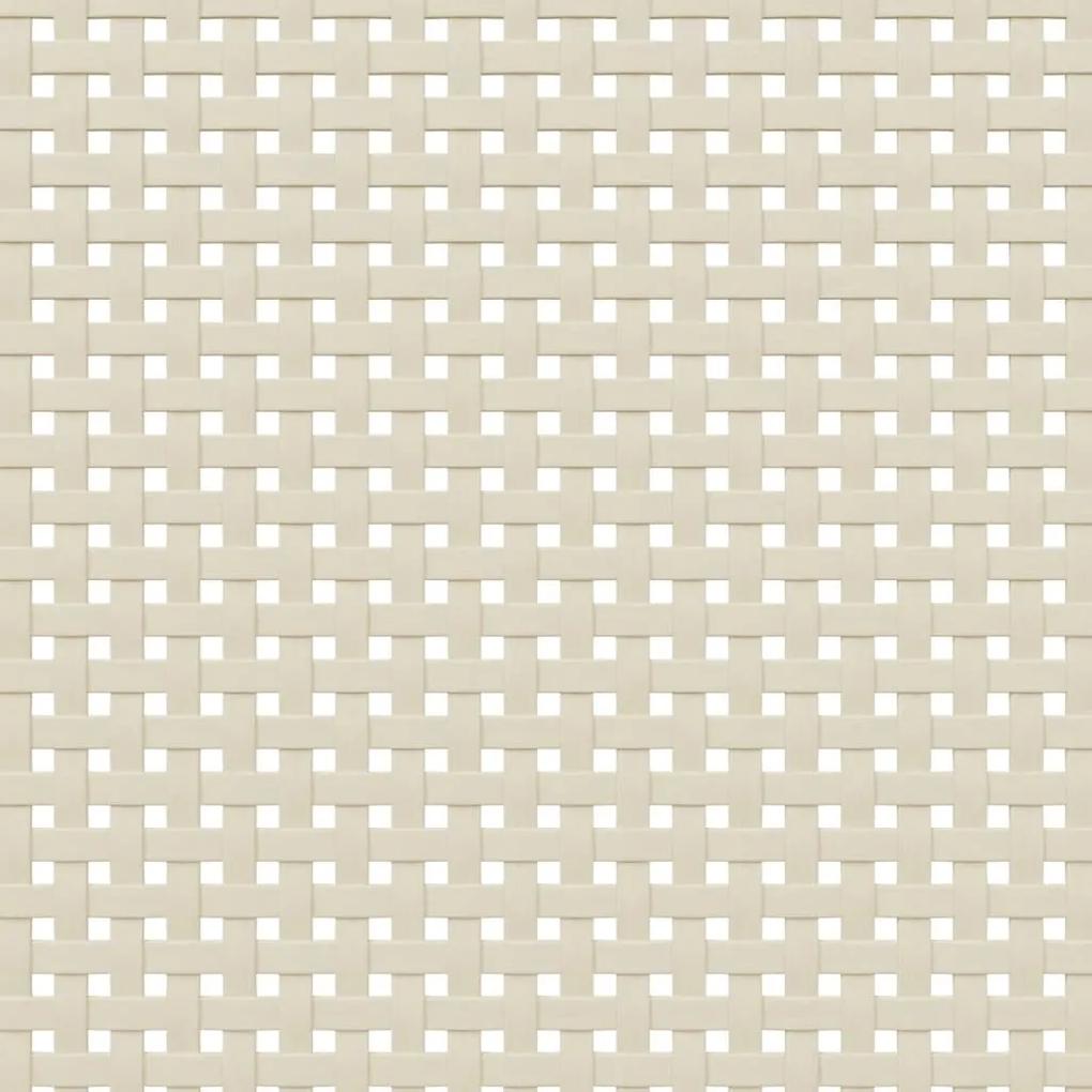 Skříňka SENJA ratanový vzhled bílá 90 x 40 x 112 cm borovice,  358056