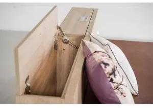 AHORN Dvoulůžková postel Tropea s úložným boxem za hlavou ROZMĚR: 160 x 200 cm