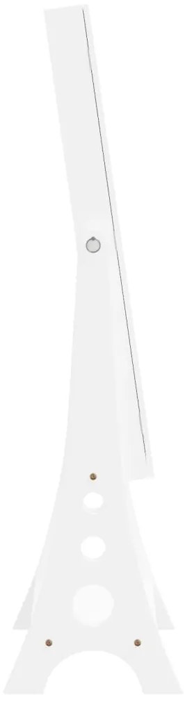 Zrcadlová šperkovnice s LED světly volně stojící bílá - Default Title