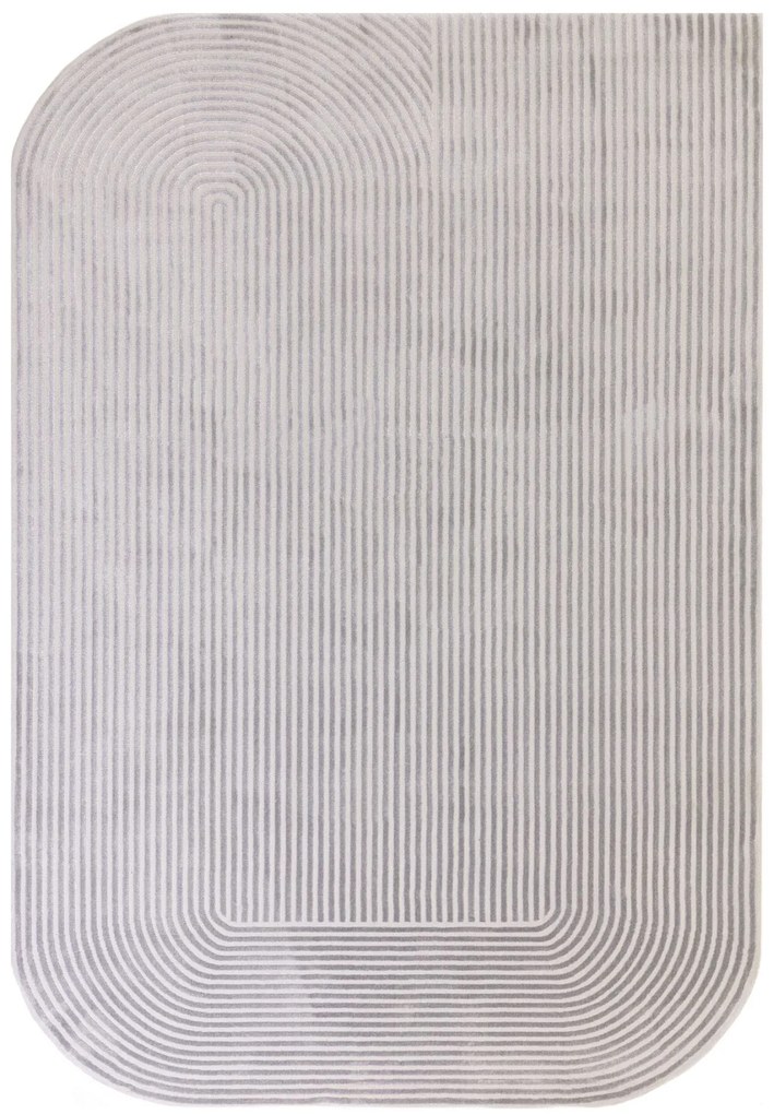 Tribeca Design Kusový koberec Zoom Shape Silver Grey Rozměry: 120x170 cm