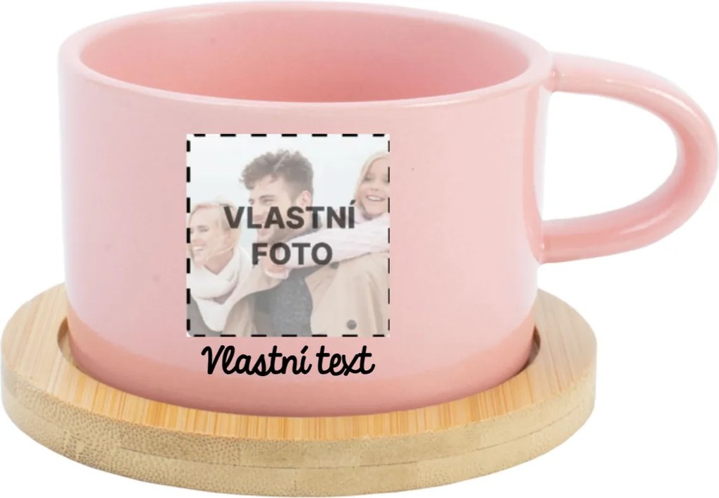 Personalizovaný keramický hrníček "MAKRONKA" s fotografií