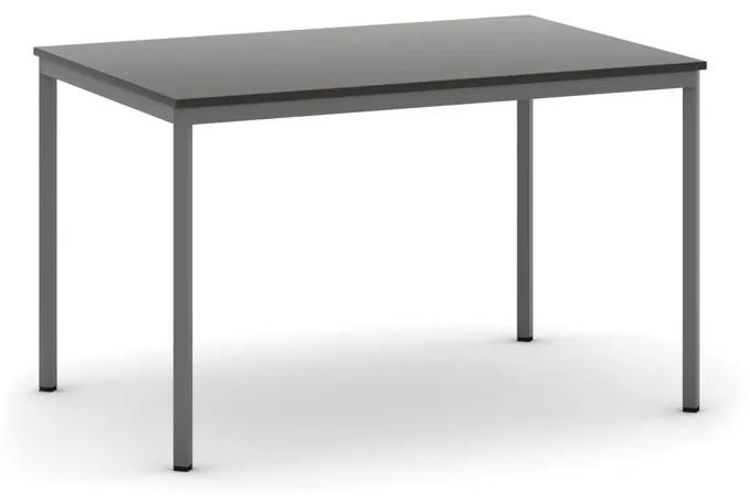Jídelní stůl, 1200 x 800 mm, deska wenge, podnož tm. šedá