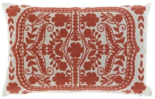 Unique Living Dekorativní polštář Mena vintage styl 30x50cm červená