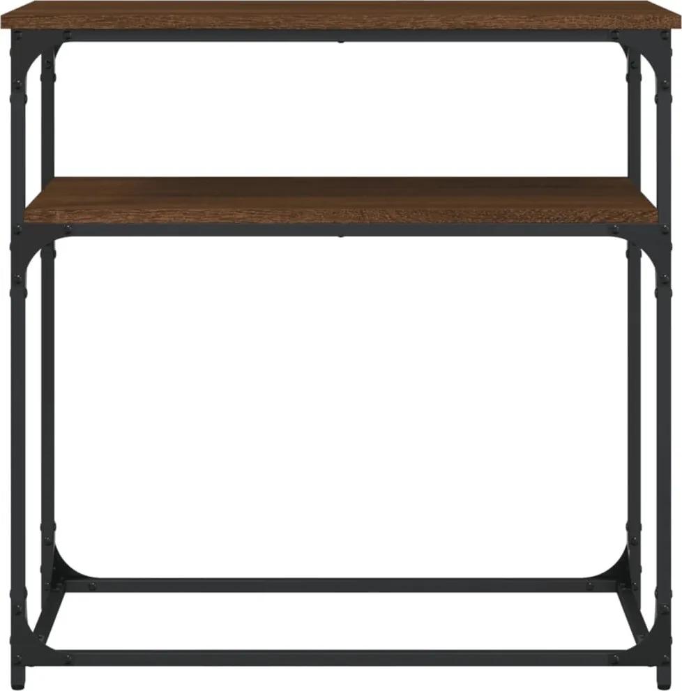 vidaXL Konzolový stolek 75 x 35,5 x 75 cm kompozitní dřevo [834074] Barva: Černá