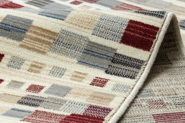 Koberec KILIM 7950/52933 geometrický šedý / béžový