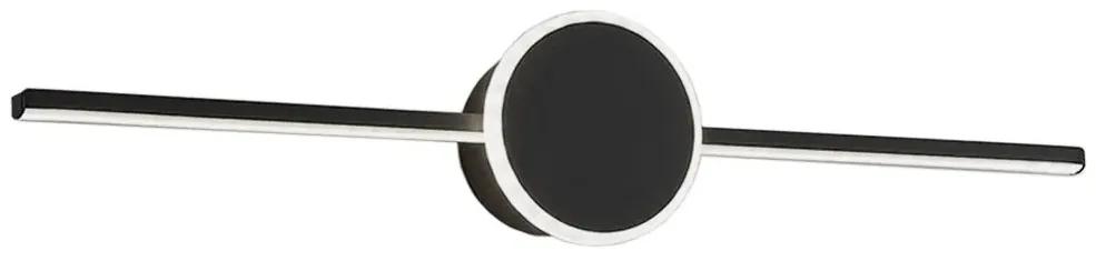 Toolight - Nástěnná lampa Round LED - černá - APP850-1W