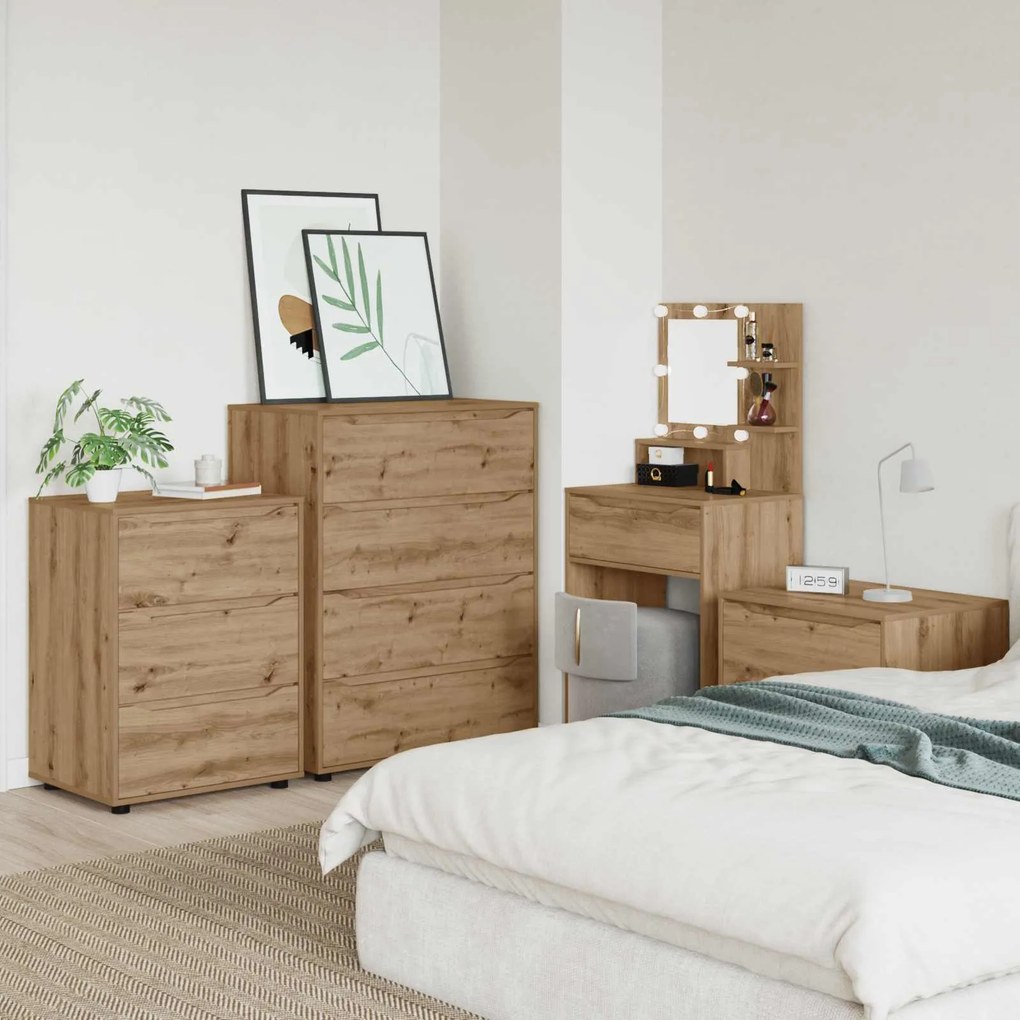 Úložné skříně 80 x 48 x 105 cm Kompozitní dřevo Artisanový dub 3406234