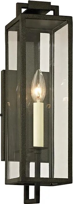 HVLG B6381-CE Venkovní nástěnné svítidlo BECKHAM kov/sklo železo/čirá E14 1x40W - HUDSON VALLEY (Troy)