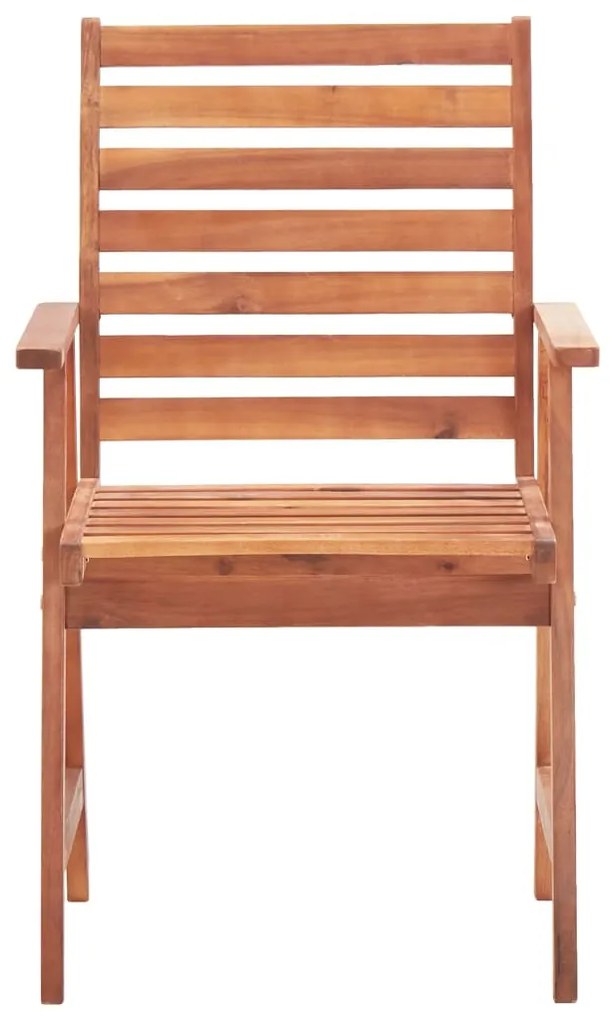 Zahradní jídelní židle 4 ks masivní akáciové dřevo - Default Title