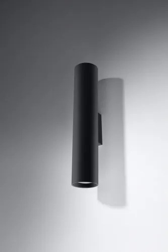 Nástěnné svítidlo SOLLUX Lagos 2 GU10 2x40W bez zdroje SL.0330 černá
