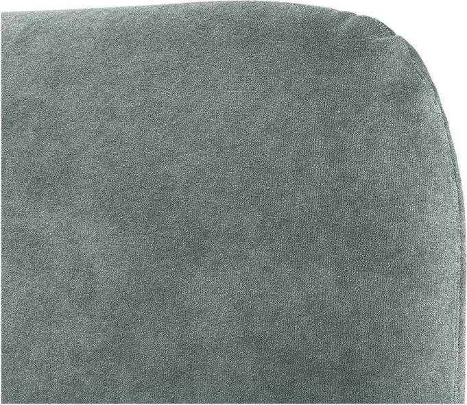 Světle modrá čalouněná dvoulůžková postel s roštem 160x200 cm Vera – Micadoni