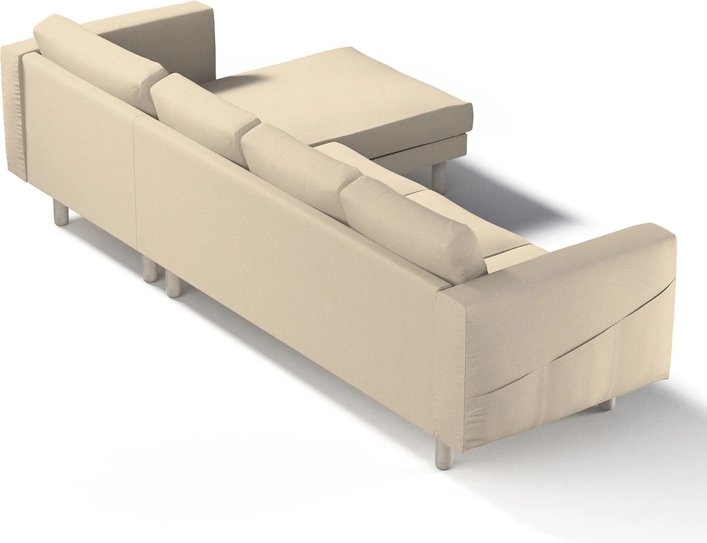 Potah na pohovku IKEA Norsborg 4-místná se šezlongem barva béžová látka pletený vzor