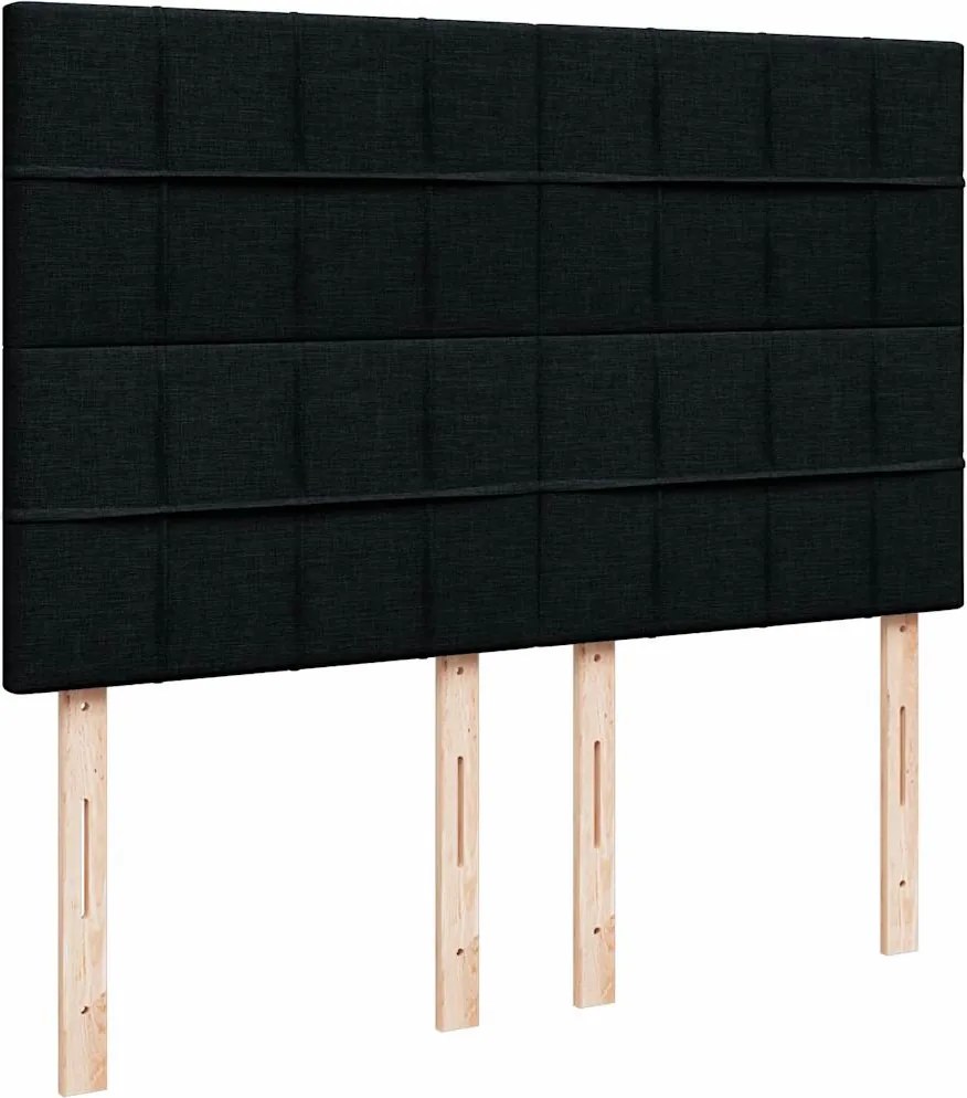 Box spring postel s matrací černá 140 x 190 cm textil 3292053