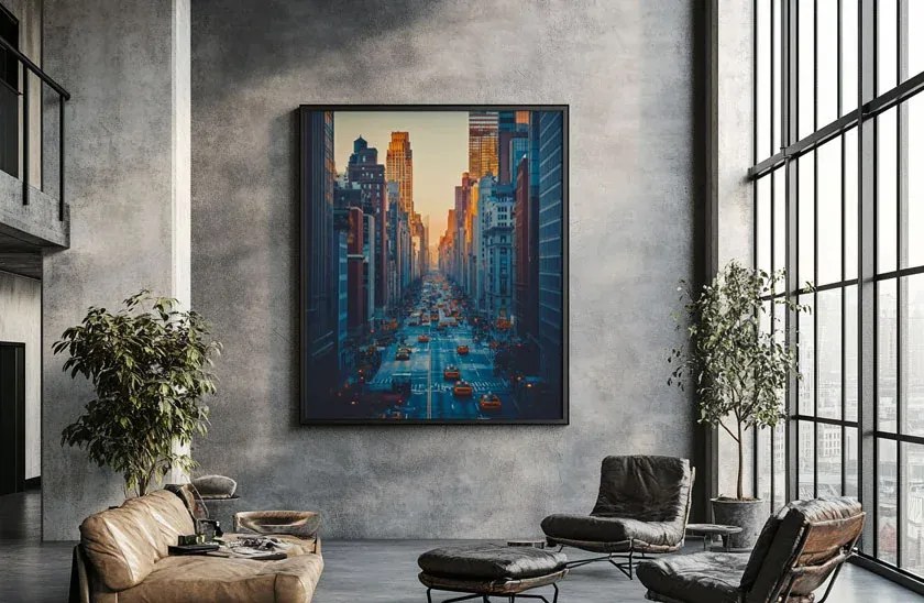 Městská tepna - obraz - Pulz velkoměsta při západu slunce 16 - A3 – 297 × 420 mm - 260 Kč