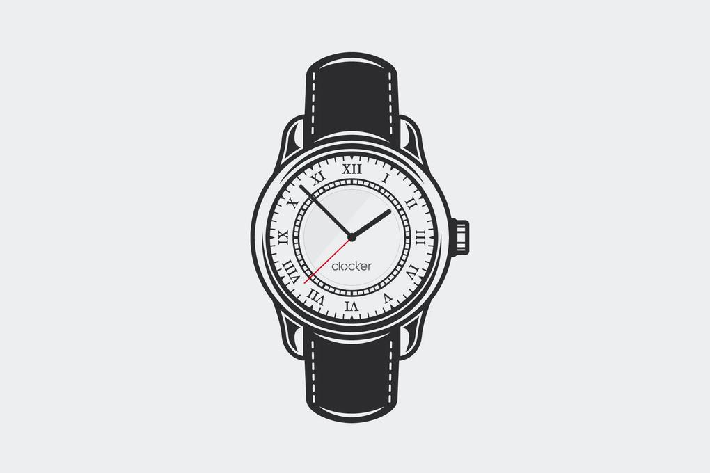 Clocker Nalepovací hodiny Watch Barva ciferníku: Bílá