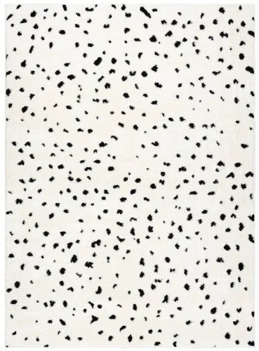 Dywany Łuszczów, Kusový koberec Mode 8508 cream/black, 80x150, bílá, chodba / předsíň