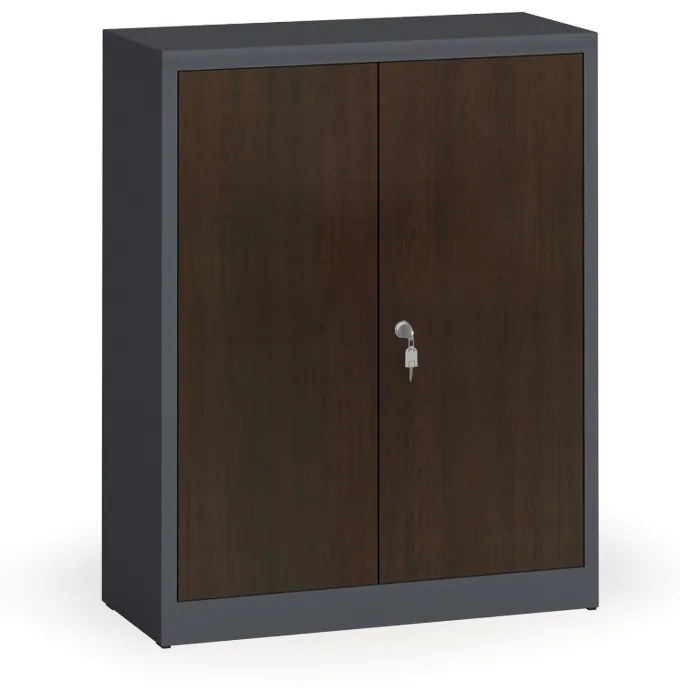 Alfa 3 Svařované skříně s lamino dveřmi, 1150 x 920 x 400 mm, RAL 7016/wenge