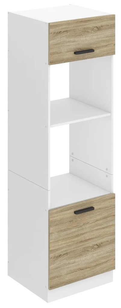 Vysoká kuchyňská skříňka Belini Premium Full Version pro vestavnou troubu 60 cm dub sonoma