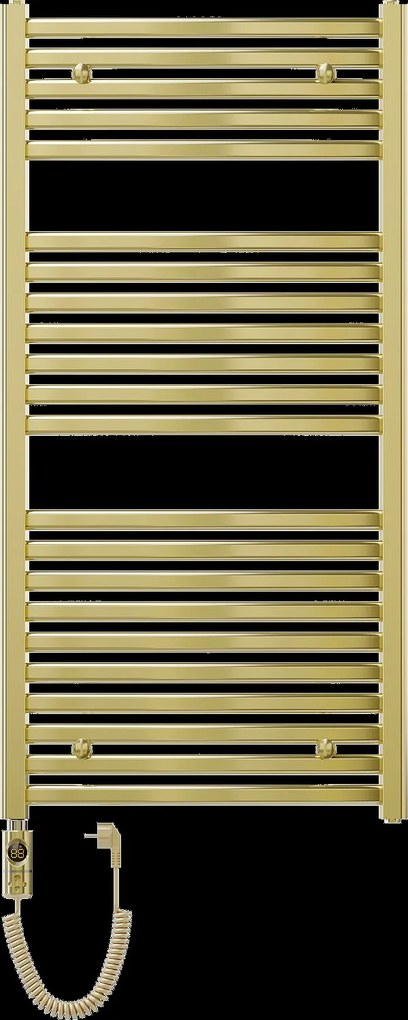 Mexen Helios, elektrické topné těleso 1200 x 600 mm, 600 W, zlatá lesklá, W103-1200-600-2600-50
