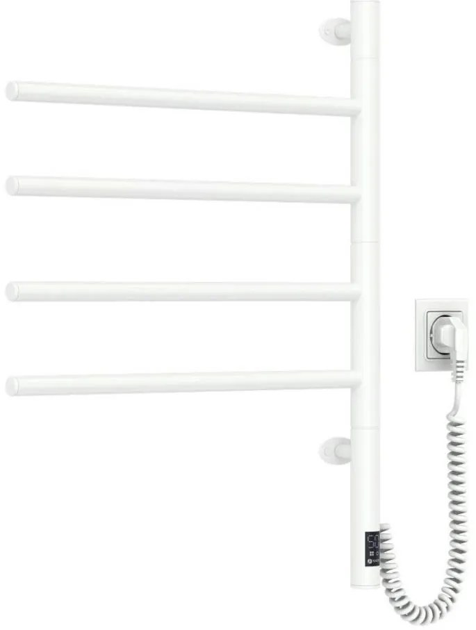 Navin Elektrický otočný sušák na ručníky s term. ARABESQUE 150W/230V 64,6 cm IP44 bílá 12-123033-4860