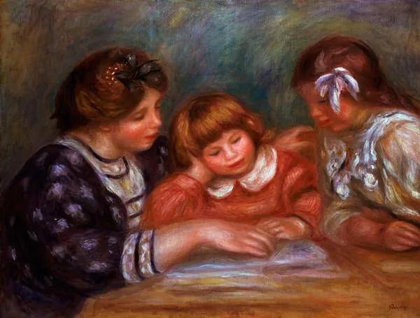 Obraz, Reprodukce - The Lesson, 1906, Pierre Auguste Renoir | BIANO