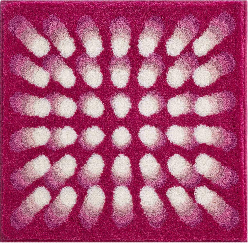 Koupelnová předložka KARIM 07 GRUND - růžová, 60x60 cm