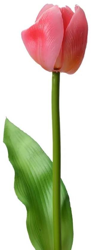 Umělá květina růžový tulipán Tulip Pink - 4*4*32 cm