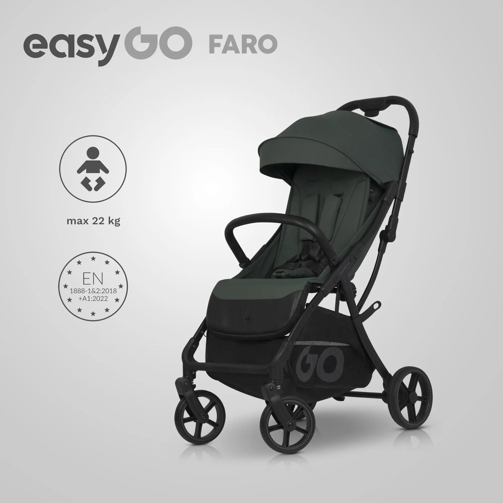 Sportovní kočárek EasyGo Faro Sage Green