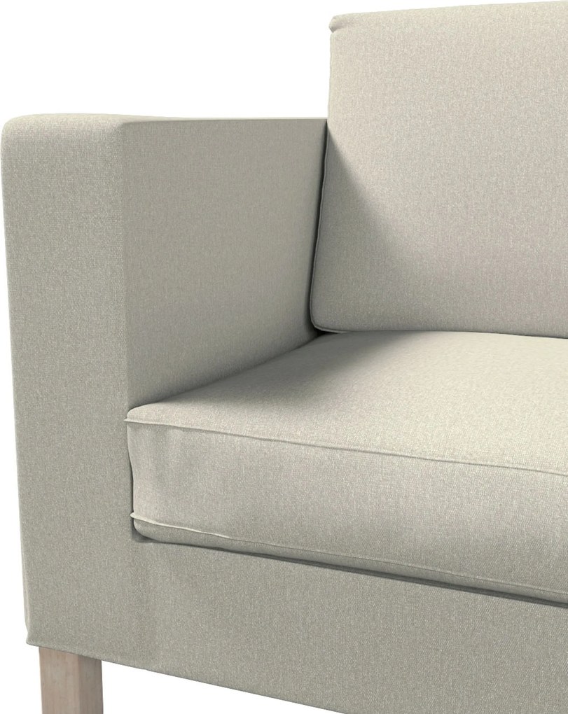 Potah na pohovku IKEA Karlanda rozkládací, krátký barva béžová látka pletený vzor