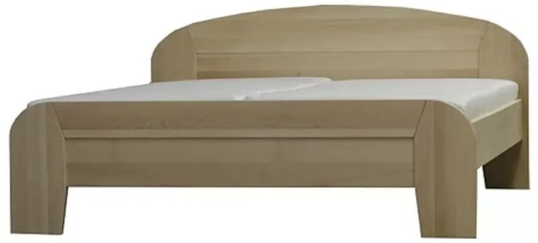 Lucatec Dřevěná postel Samuel 200x90 Jádrový buk
