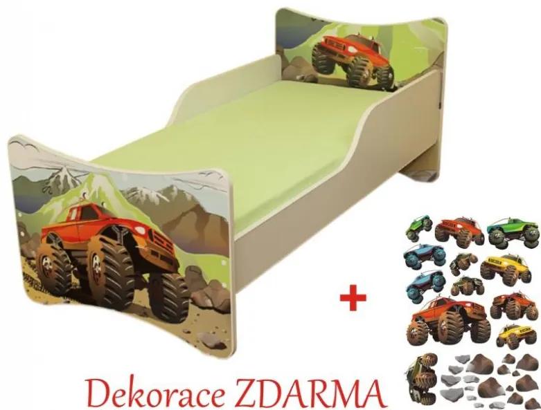 Spokojny Sen Dětská postel Auto bez úložného prostoru 140x70cm
