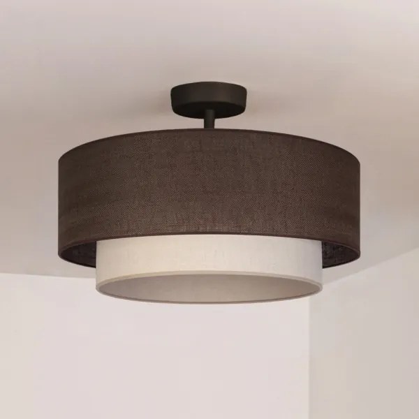 BRILAGI - LED Přisazený lustr BOHO ECO 1xE27/10W/230V pr. 40 cm hnědá/krémová